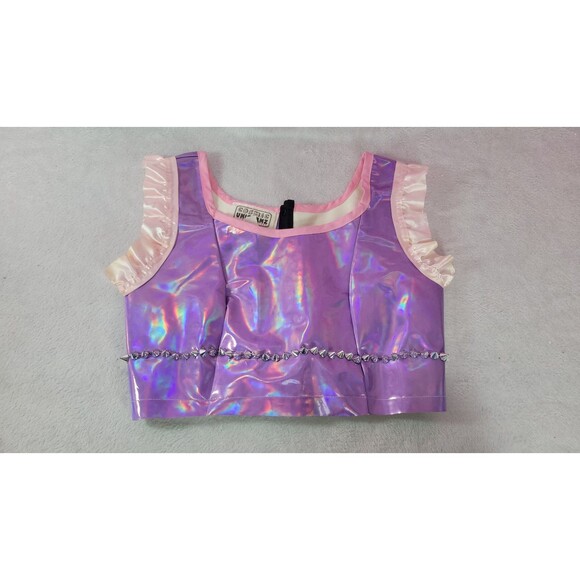 Cosmic Unicornz | Tops | Holographic Spiked Crop Top Rare Cosmic ...